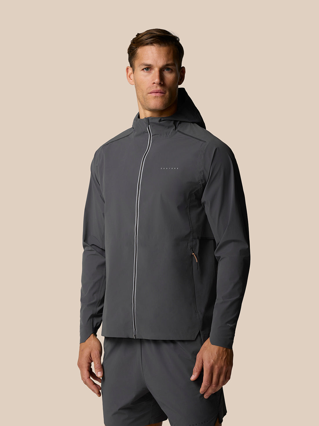 Zone Training LVS Jacket - Gunmetal/ Black Reflective – Castore