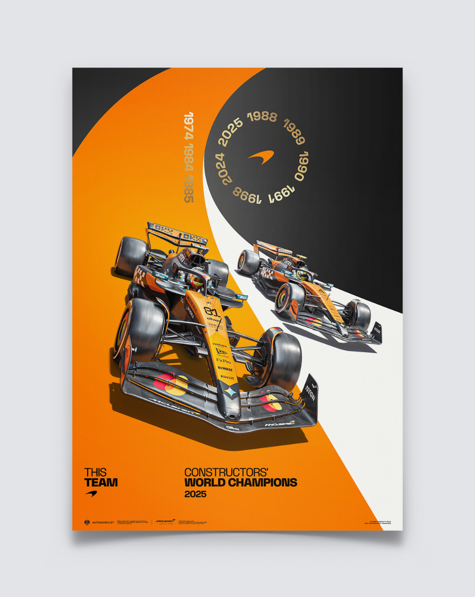 McLaren Formula1 Team | 2025 Constructors' Champions | Official Poster ...
